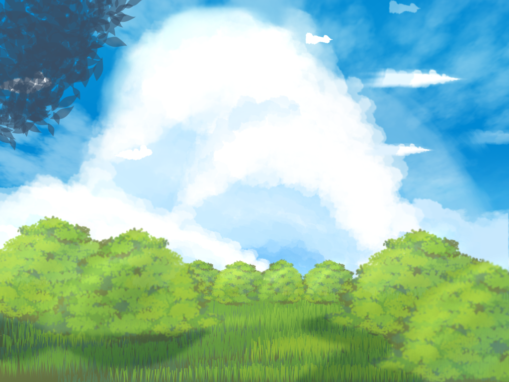 Grassy field - ibisPaint