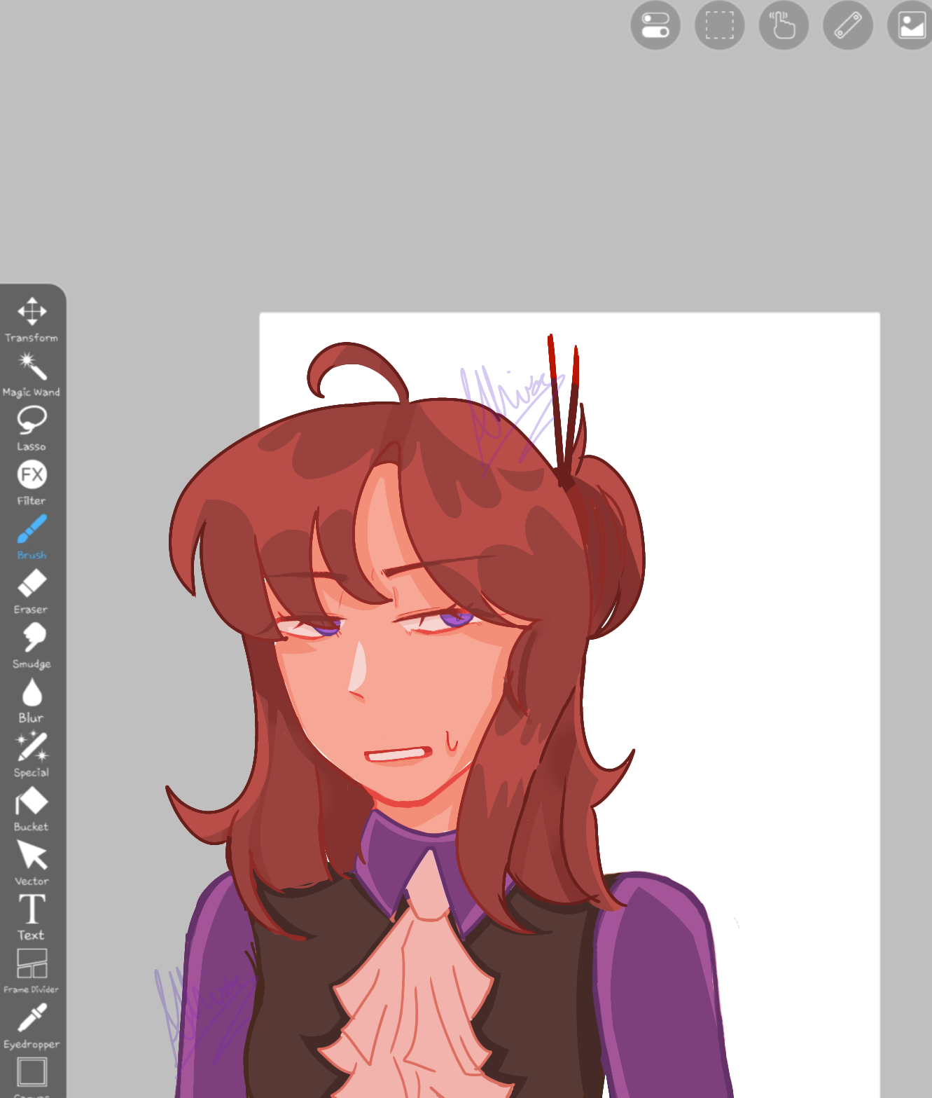 I got bored on the plane to Boston. - ibisPaint