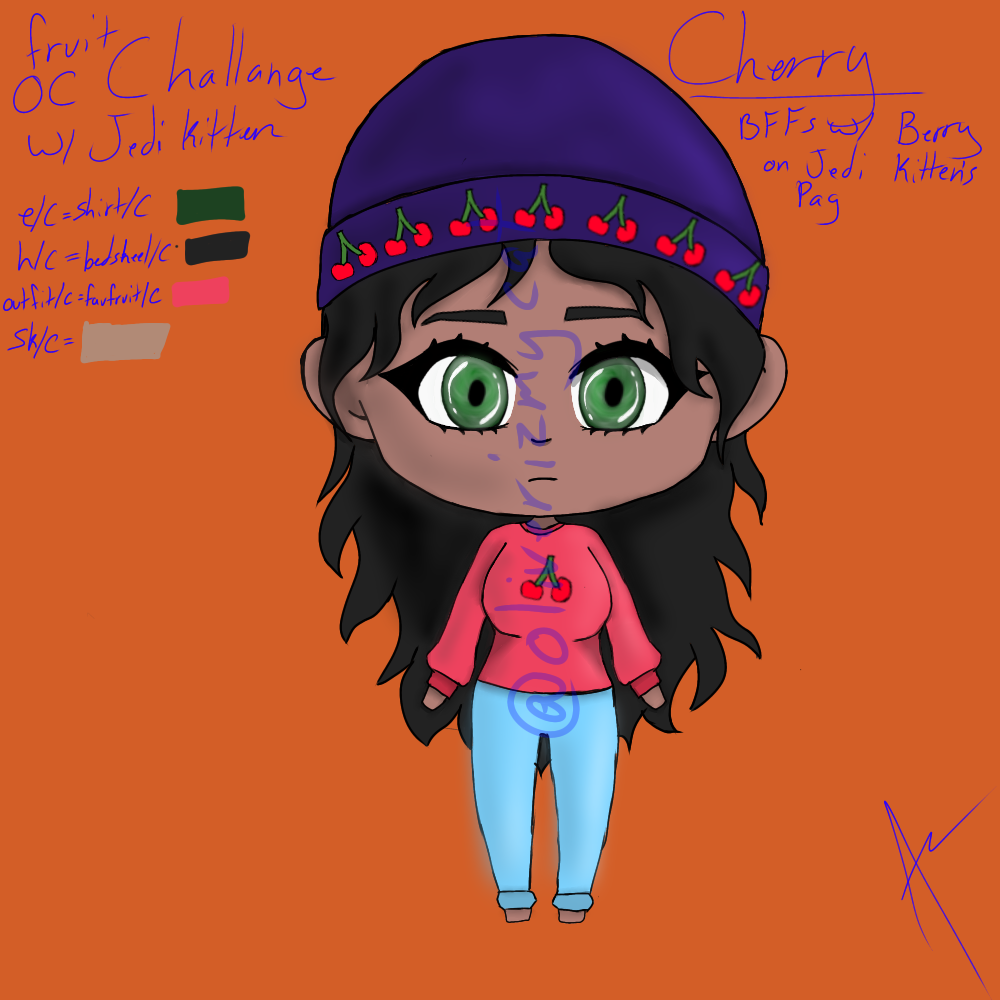 Cherry (fruit oc challenge) - ibisPaint