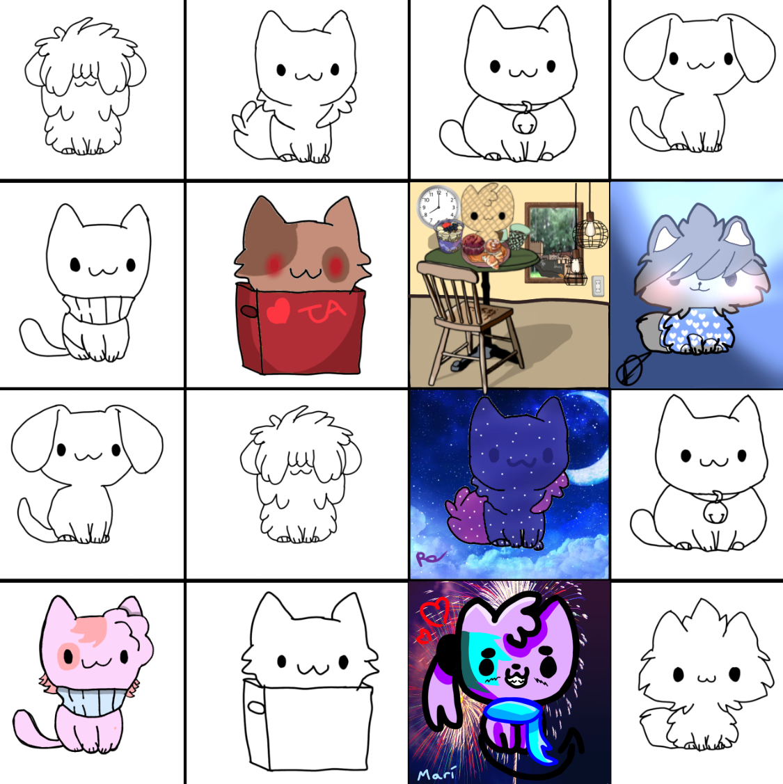 Cat Collab -w- - ibisPaint