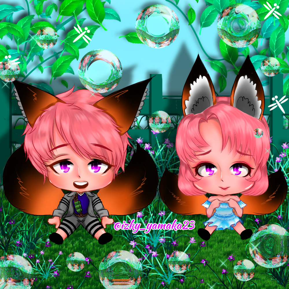 Two brother and sister - ibisPaint