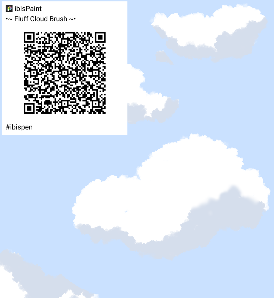 •Cute Fluff cloud brush• - ibisPaint