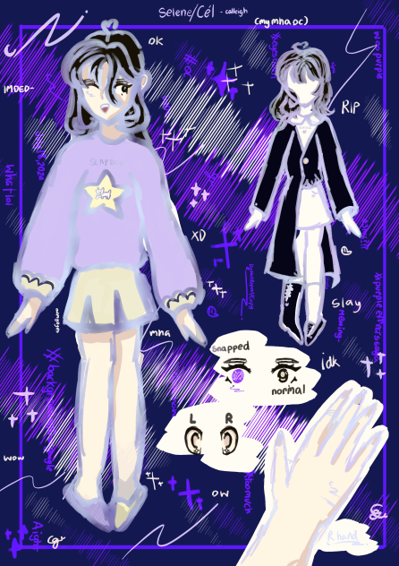 Selene Silva (Cél) ref sheet 👍 - ibisPaint