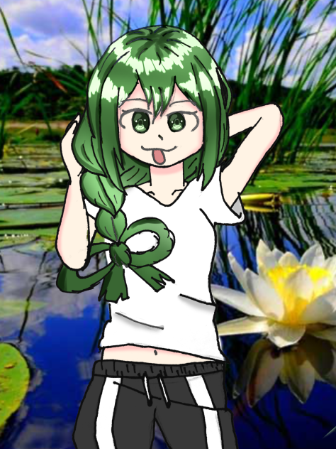 Tsuyu asui MHA drawing - ibisPaint