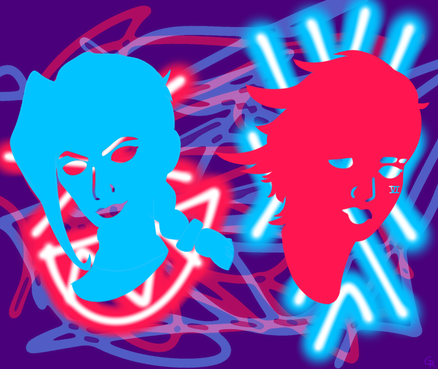 Vi and Jinx Abstract - ibisPaint