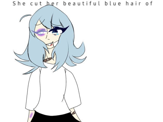 Blue hair - ibisPaint