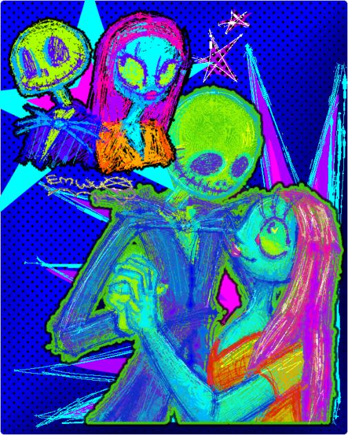 Idk bro jack n sally cus it’s spooky day - ibisPaint