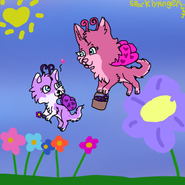 fairy wolf sisters - ibisPaint