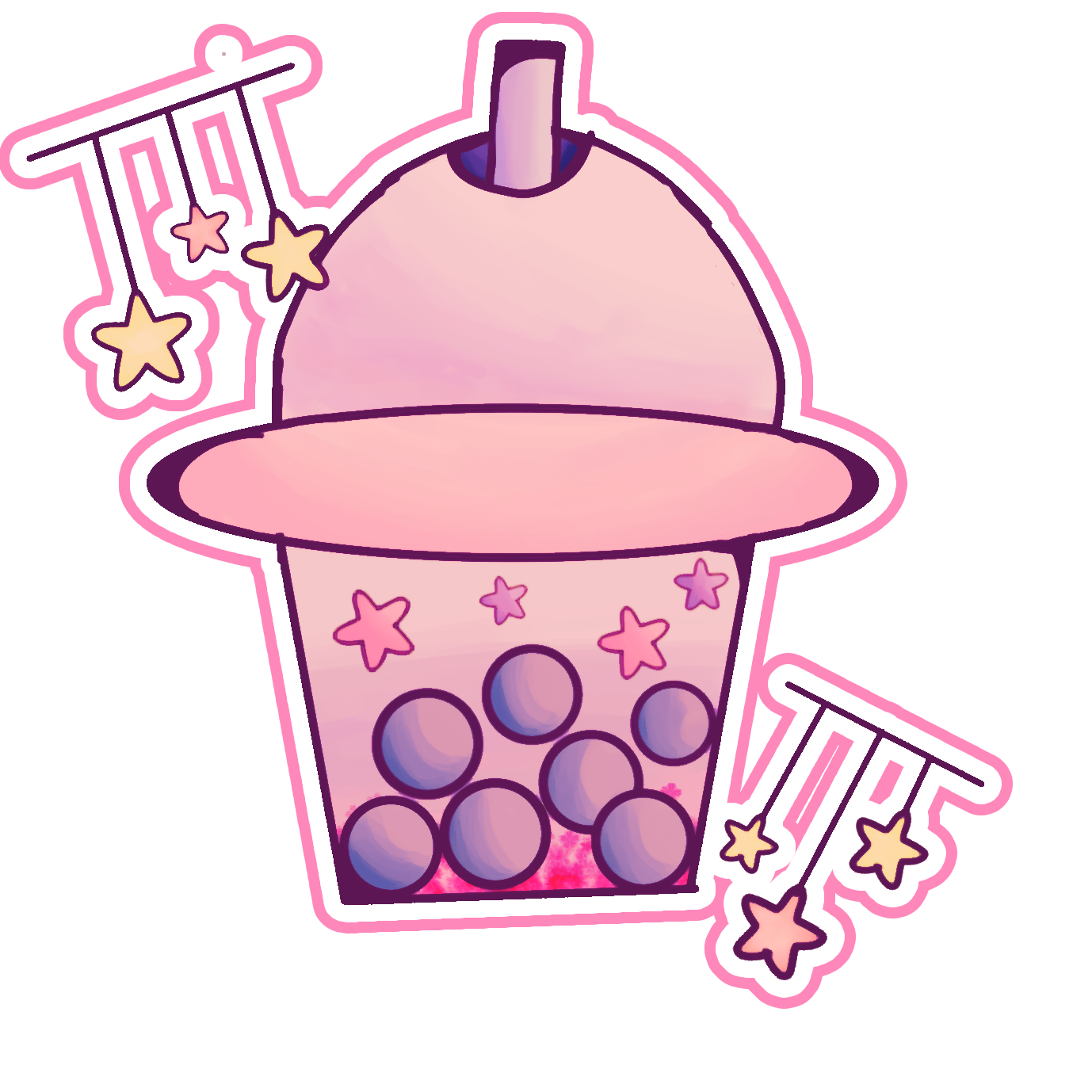 Bubble tea sticker! - ibisPaint