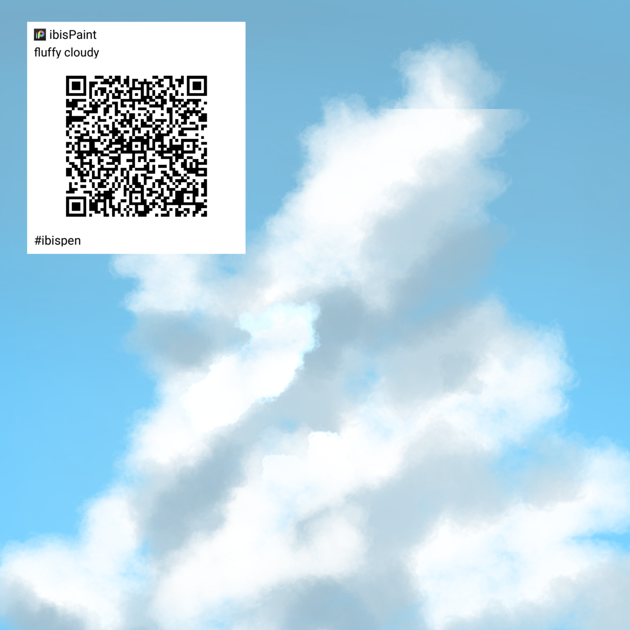 fluffy cloudy brush - ibisPaint