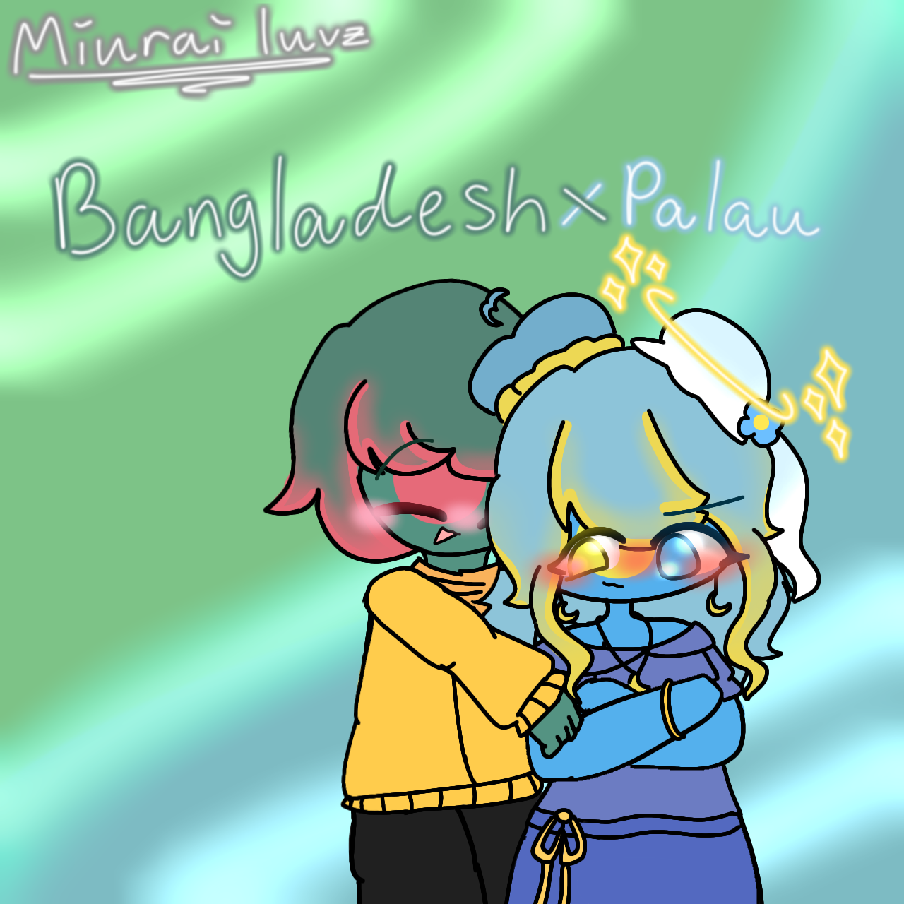 Bangladesh x Palau CountryHumans ! - ibisPaint