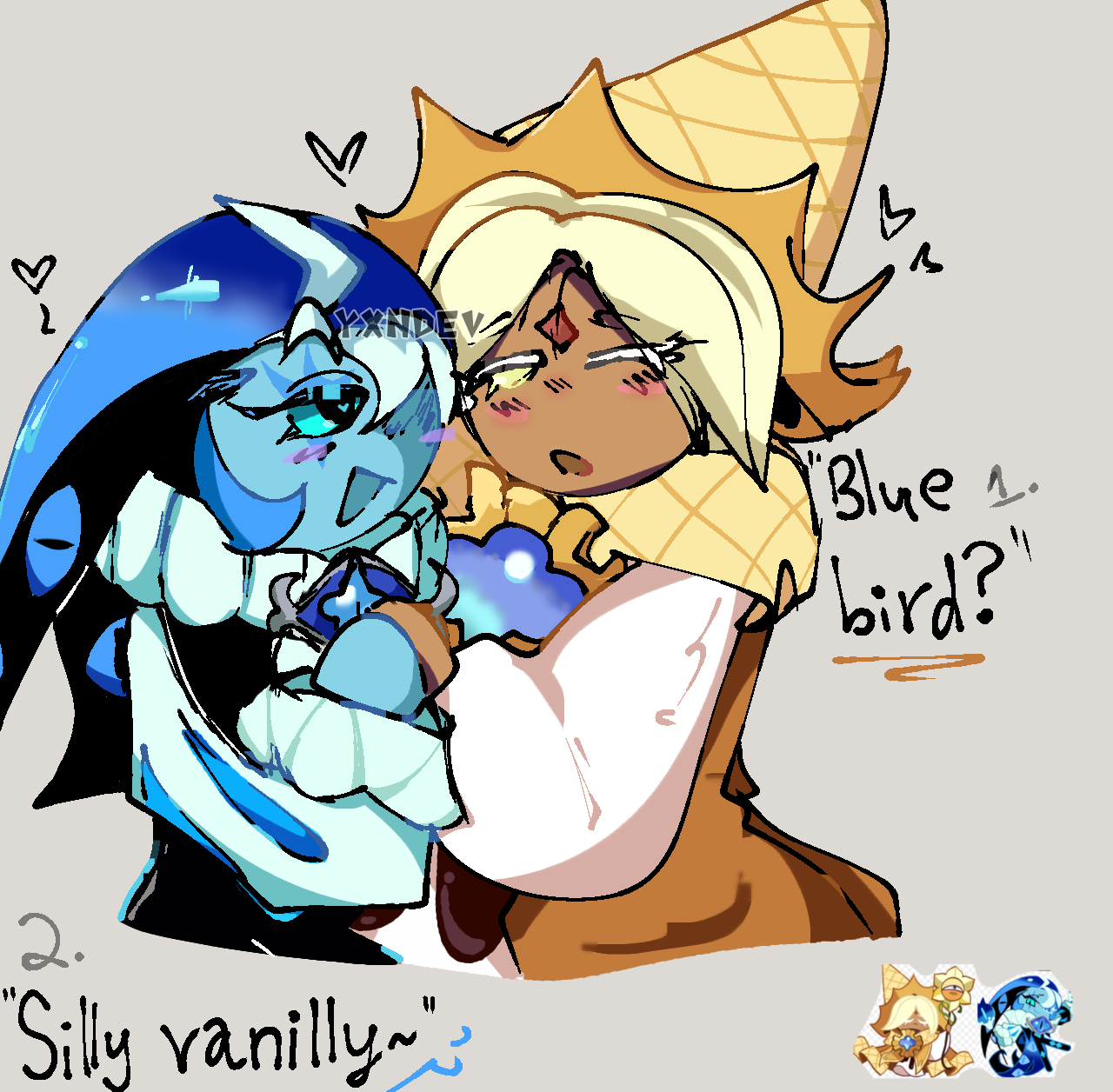 Shadow Milk Cookie x Pure Vanilla Cookie - ibisPaint