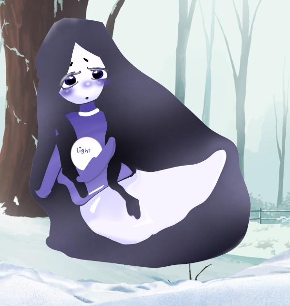 Frozen little ghost 💜 - ibisPaint
