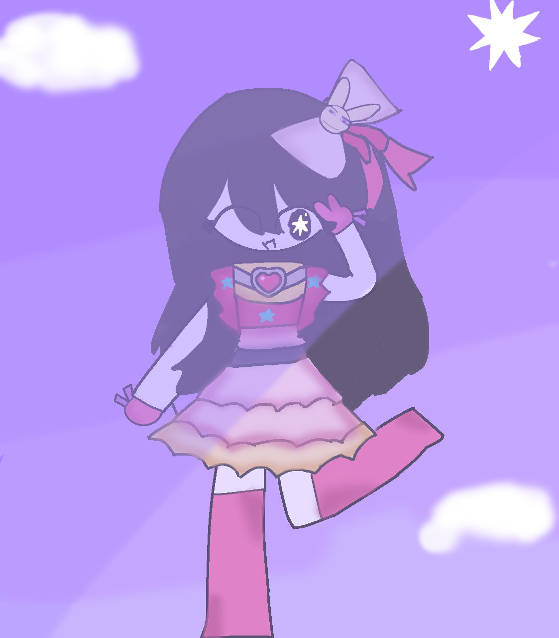 my oc cosplaying as oshi no ko! - ibisPaint