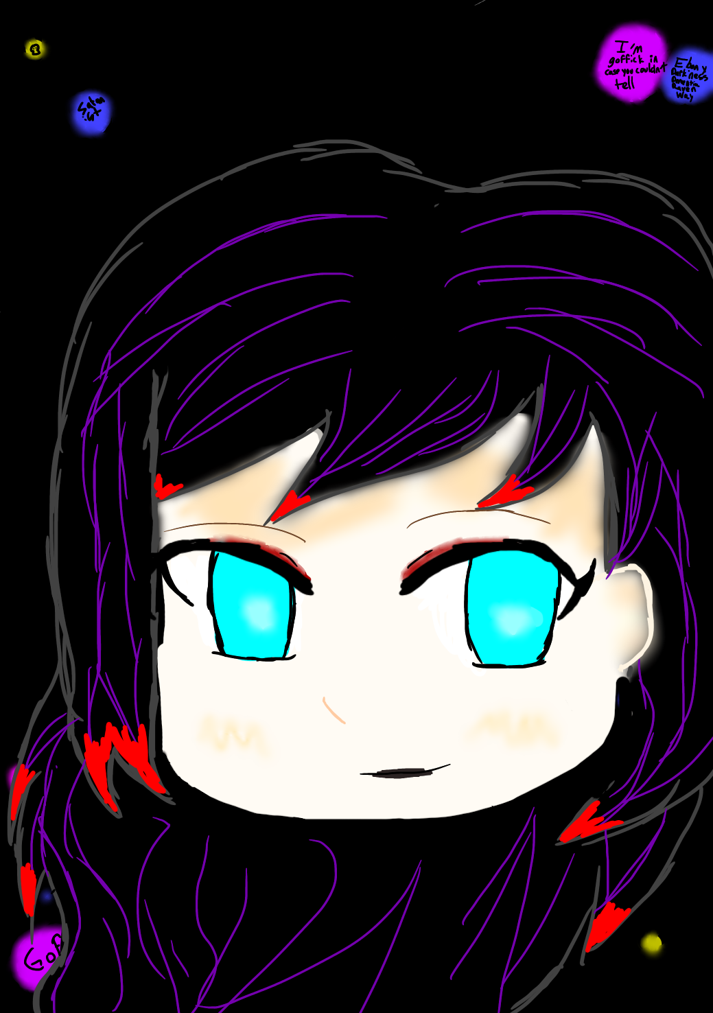 Ebony Dark'ness Dementia Raven Way - ibisPaint