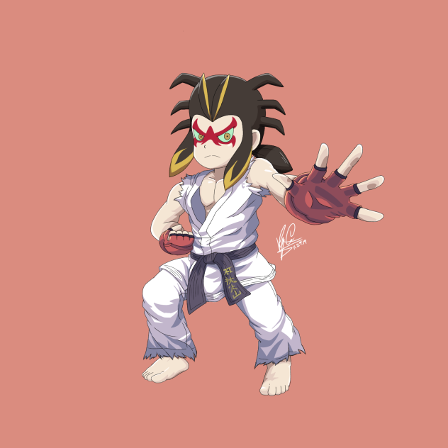 Arachnus as Ryu - ibisPaint