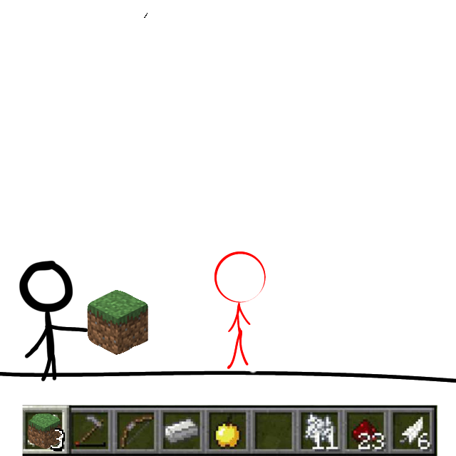 Red and black stickman fight!! - ibisPaint