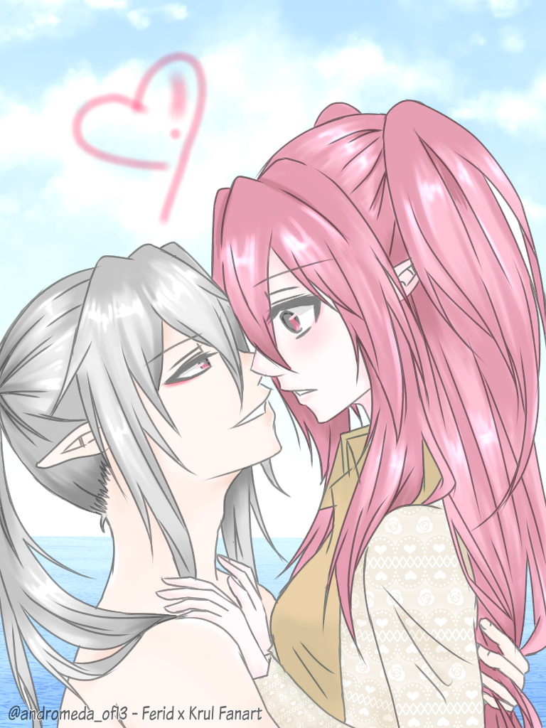 Ferid x Krul Fanart Beach - ibisPaint