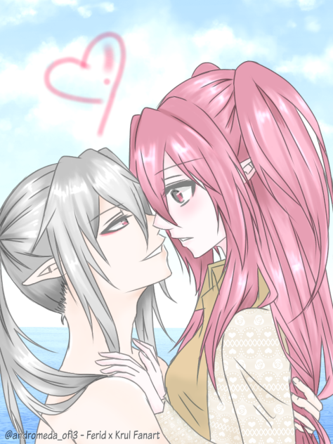 Ferid x Krul Fanart Beach - ibisPaint