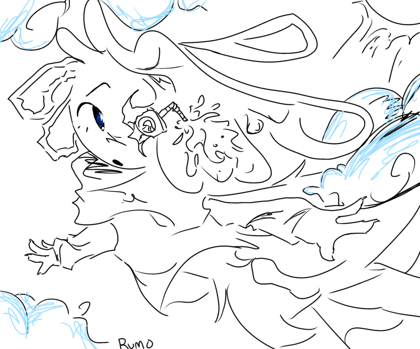 Trash bags fly higher than me - ibisPaint