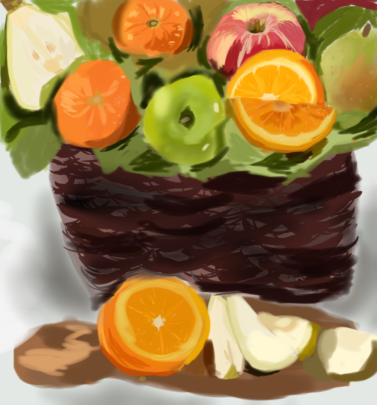 basket of fruit (repost) - ibisPaint