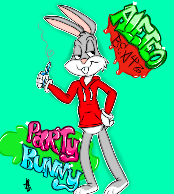 Bugs Bunny fachero 😎😎😎🔥🔥🔥 - ibisPaint