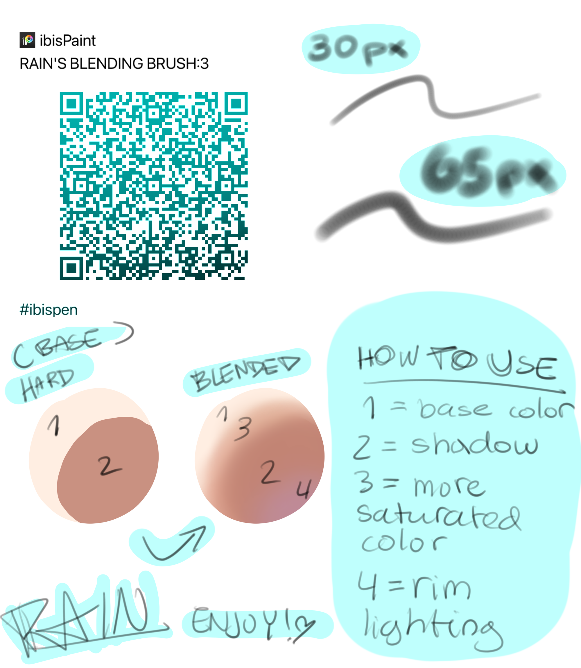 RAIN’S BLENDING BRUSH - ibisPaint