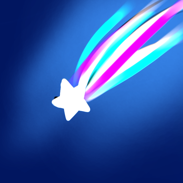 A wish to the falling star - ibisPaint