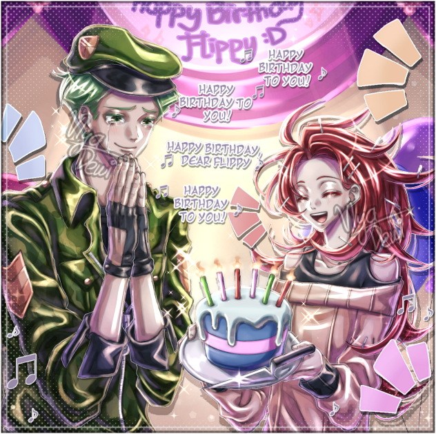 Flippy x Flaky - HTF - ibisPaint