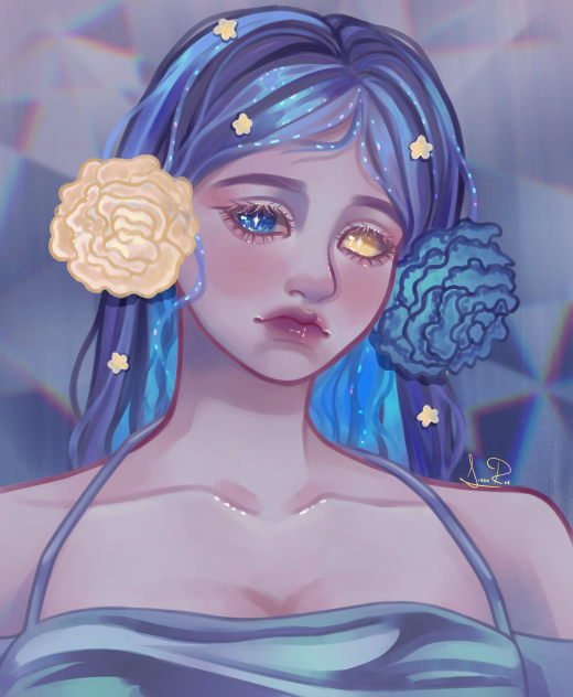 Yellow and Blue - ibisPaint