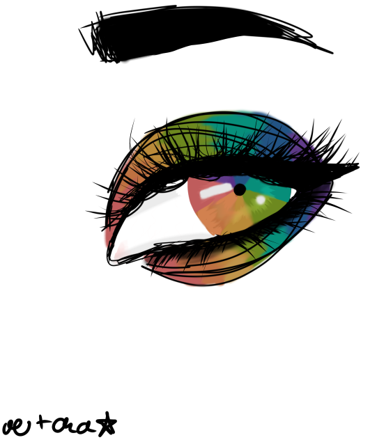 Rainbow Eye - ibisPaint