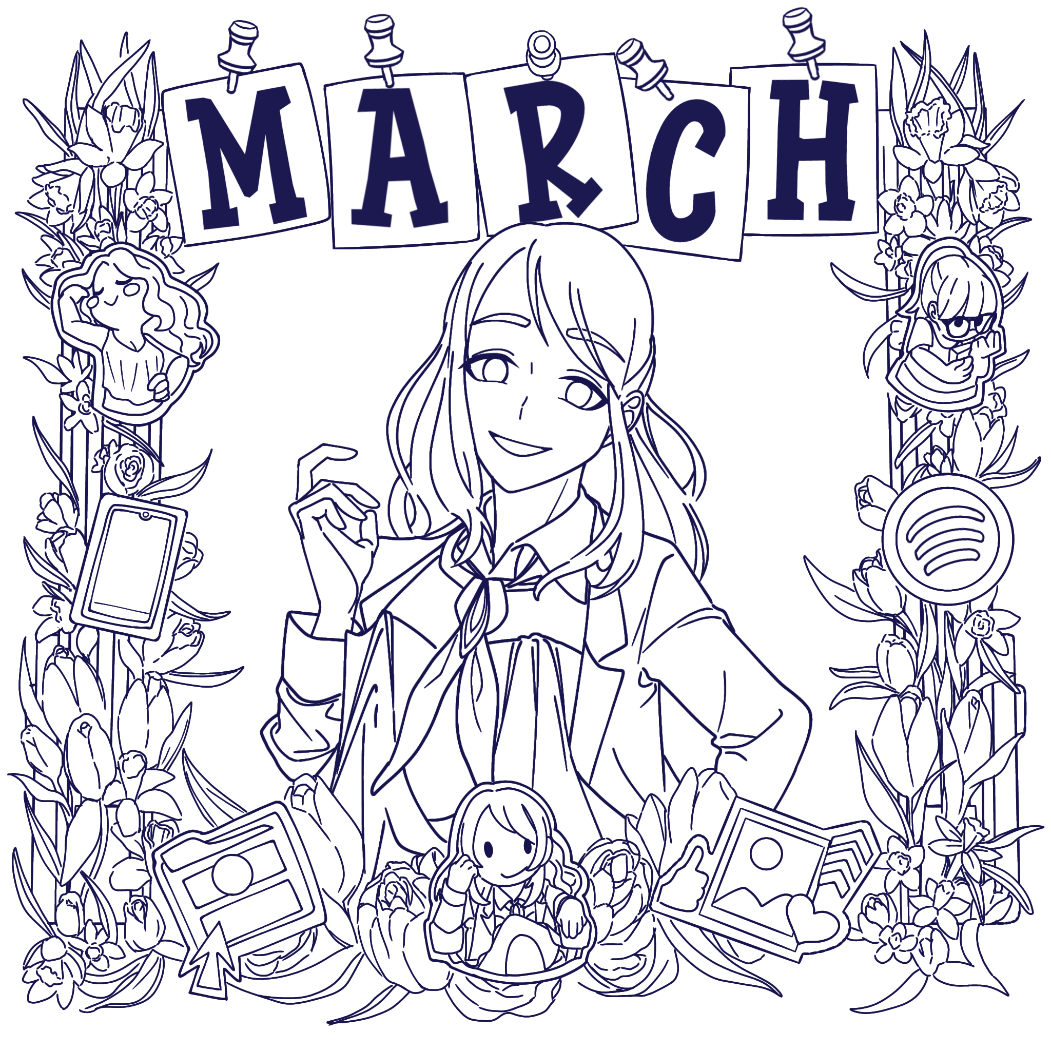 MARCH ME 2025(Lineart) - ibisPaint