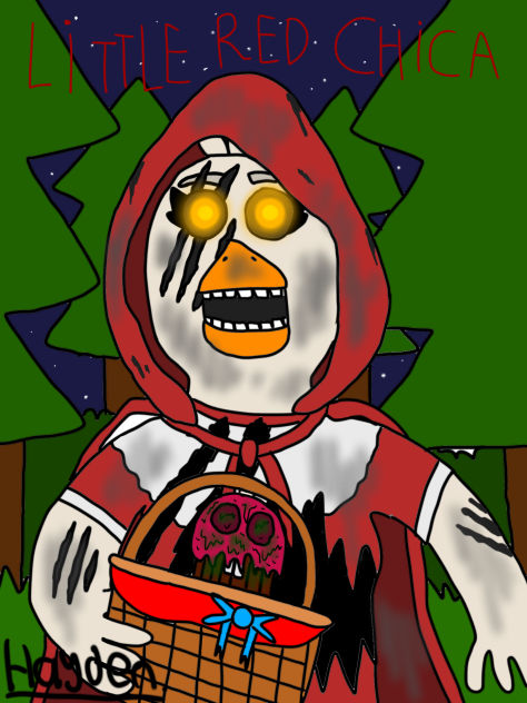 Little red Chica speed draw - ibisPaint
