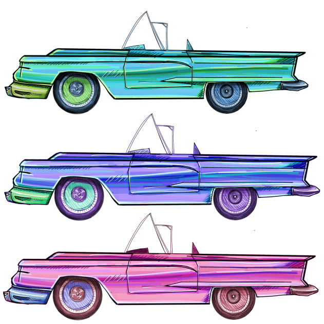 retro car 2d(2) - ibisPaint