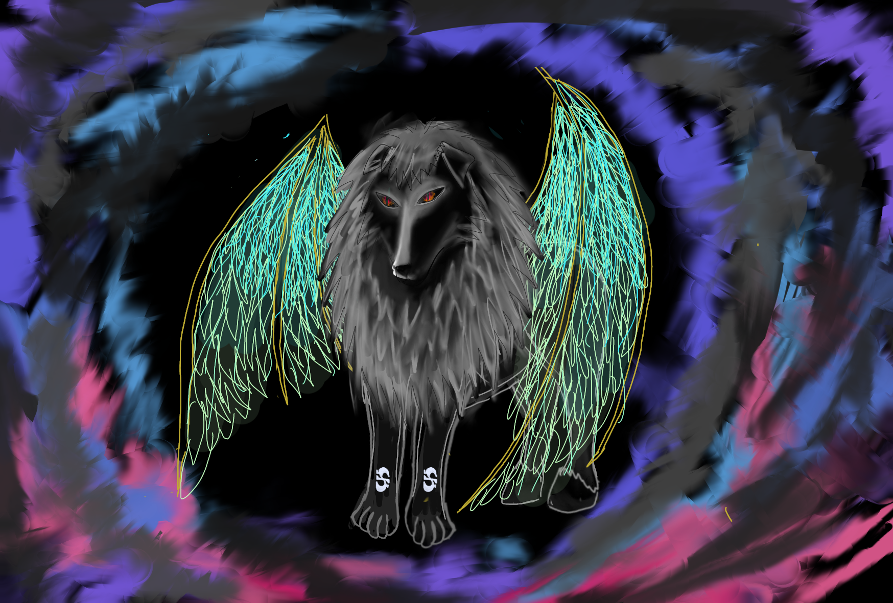 un guardián..protegiendo algo - ibisPaint