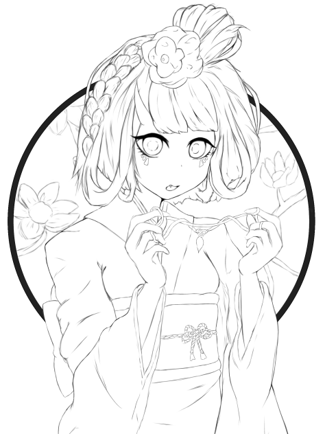 Line art of #18 - ibisPaint