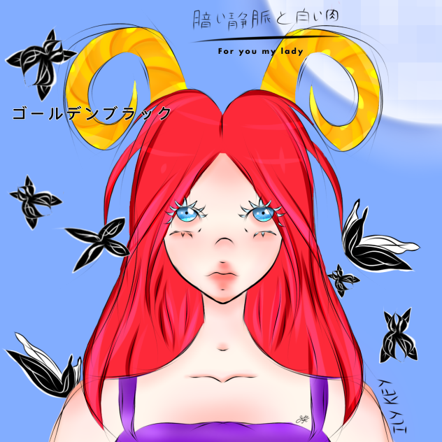 Black veins and white flesh - ibisPaint