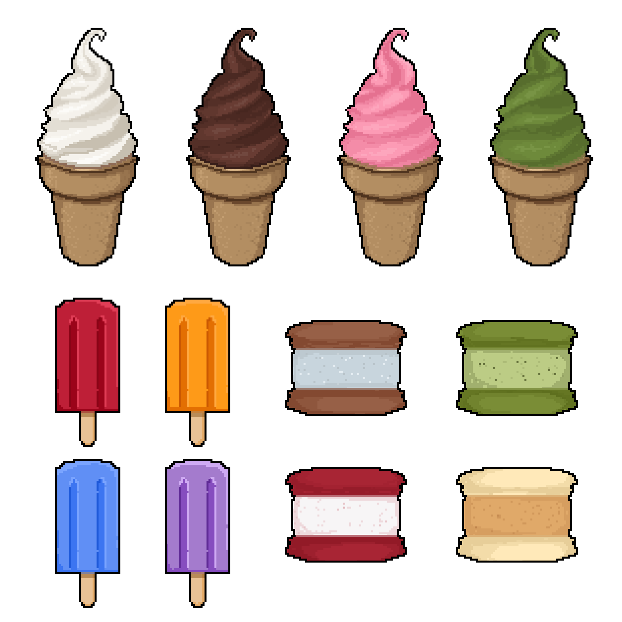 ice cream (pixel) - ibisPaint