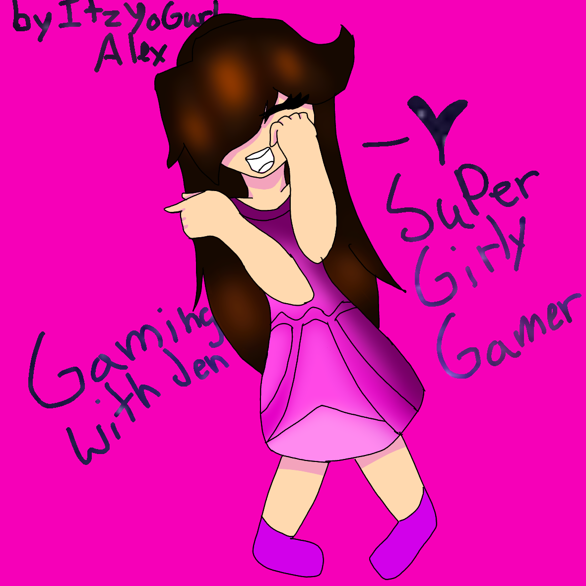 Super Girly Gamer Speed paint (aka Jen! - ibisPaint