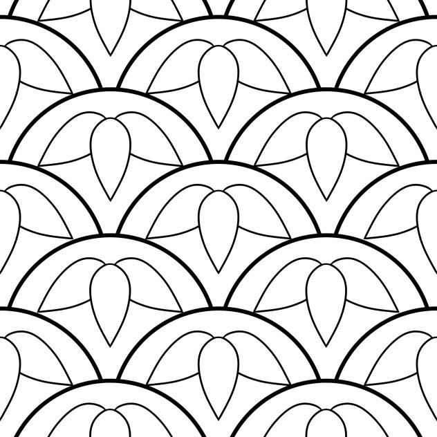 tradicional pattern Black - ibisPaint