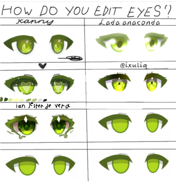How do you edit eyes collab - ibisPaint