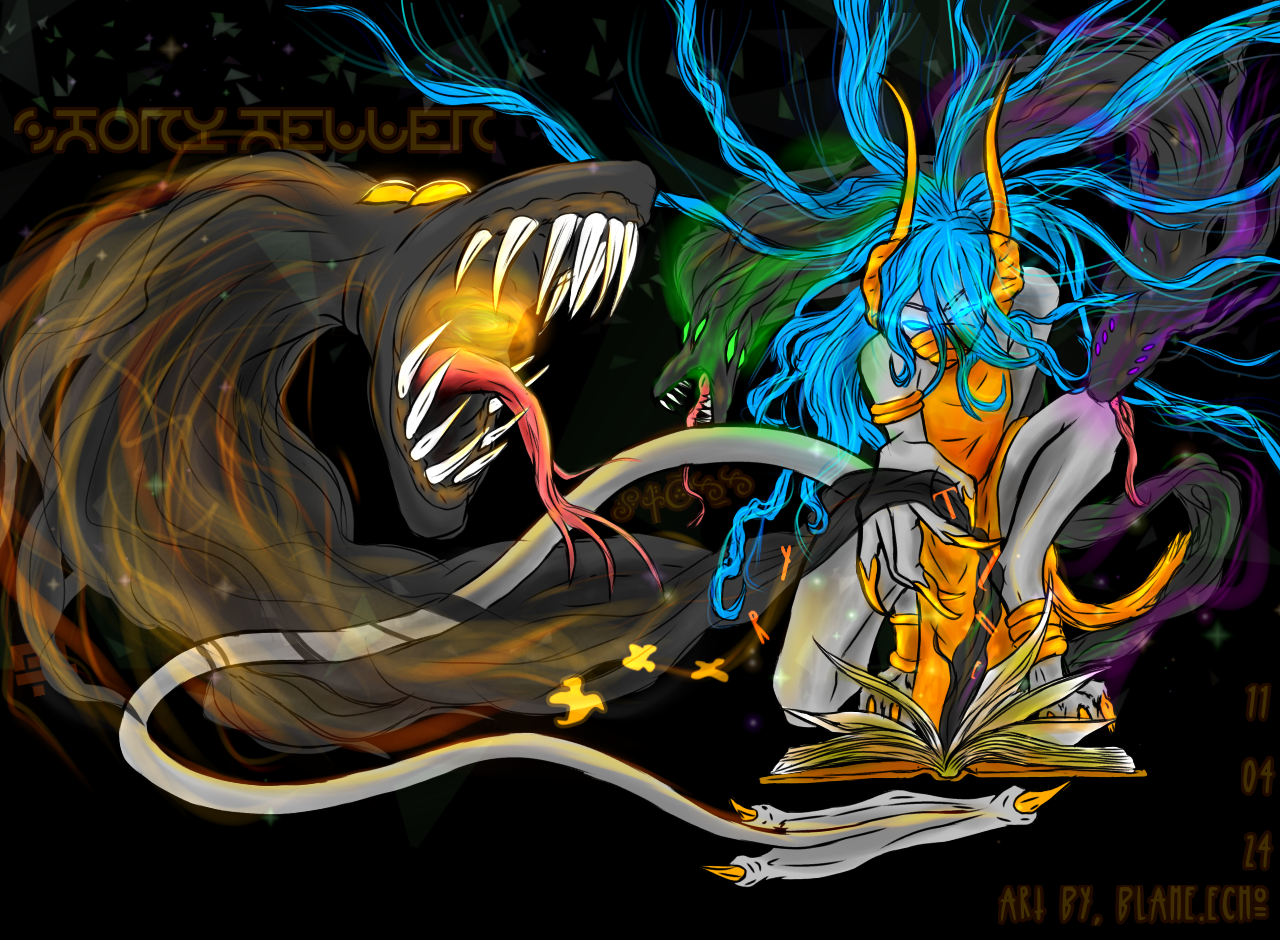 Story Teller - selecting a tale - ibisPaint