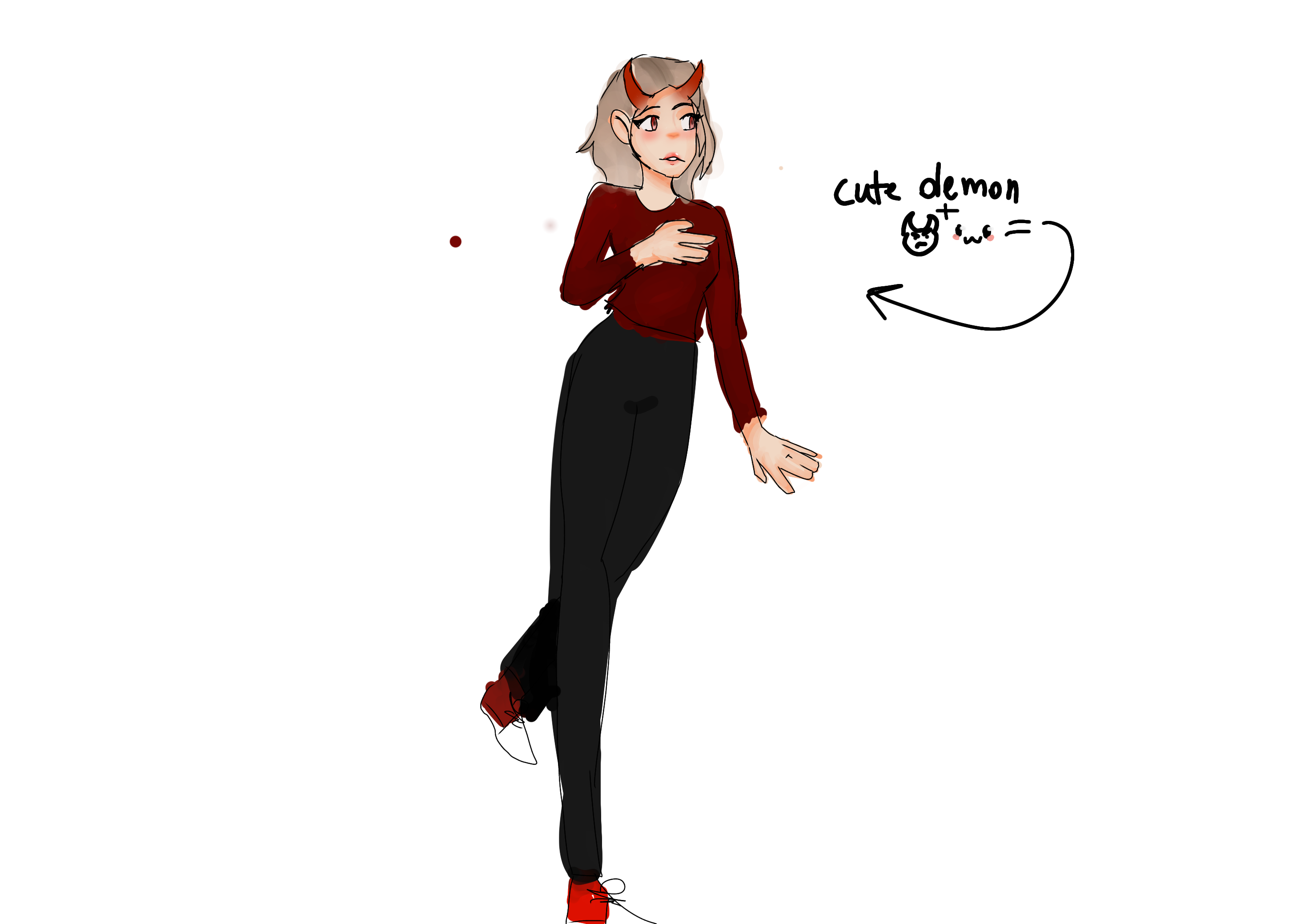 Cute demon UwU + 👿 - ibisPaint