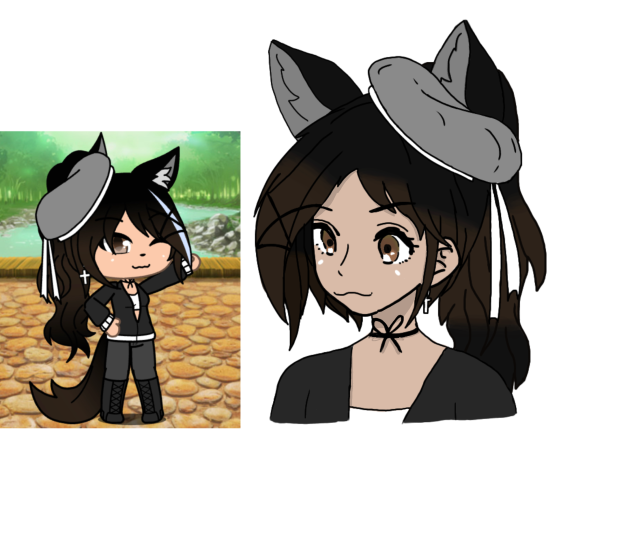 Wolf gatcha girl - ibisPaint