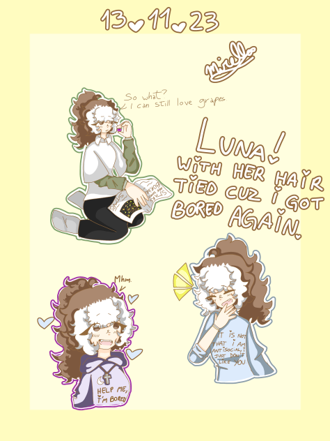 Luna with her hair tied - ibisPaint