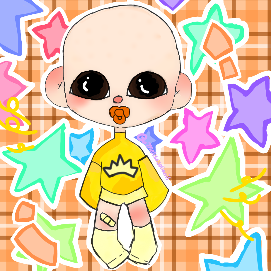 hice un dibujo del bebé amarillo - ibisPaint