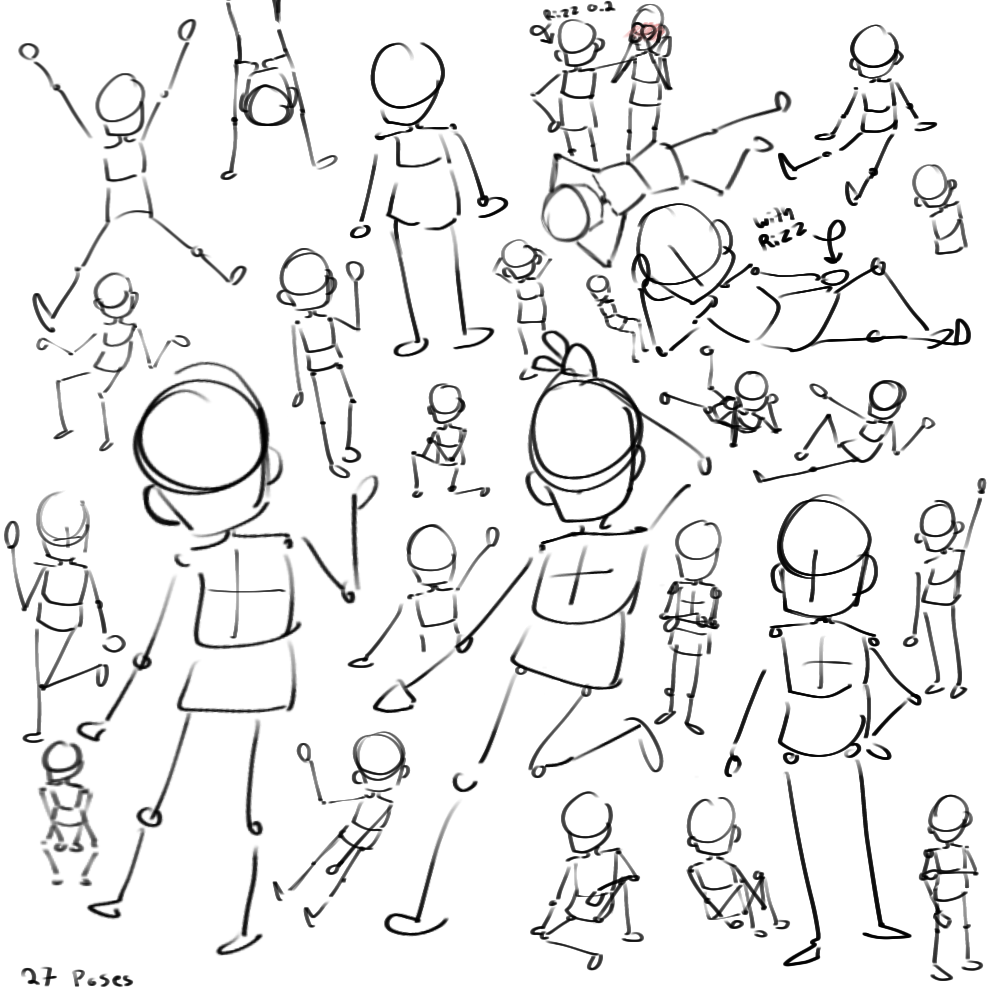 27 Poses - ibisPaint