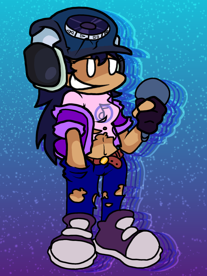 Techno mix “Cassette girl” DJ-Trix - ibisPaint