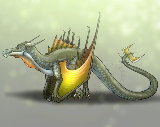 prehistoric dragon design - ibisPaint