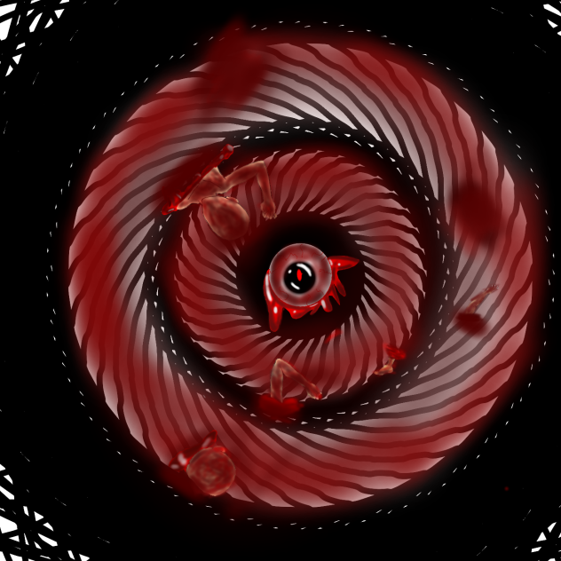 the scary blood eye - ibisPaint